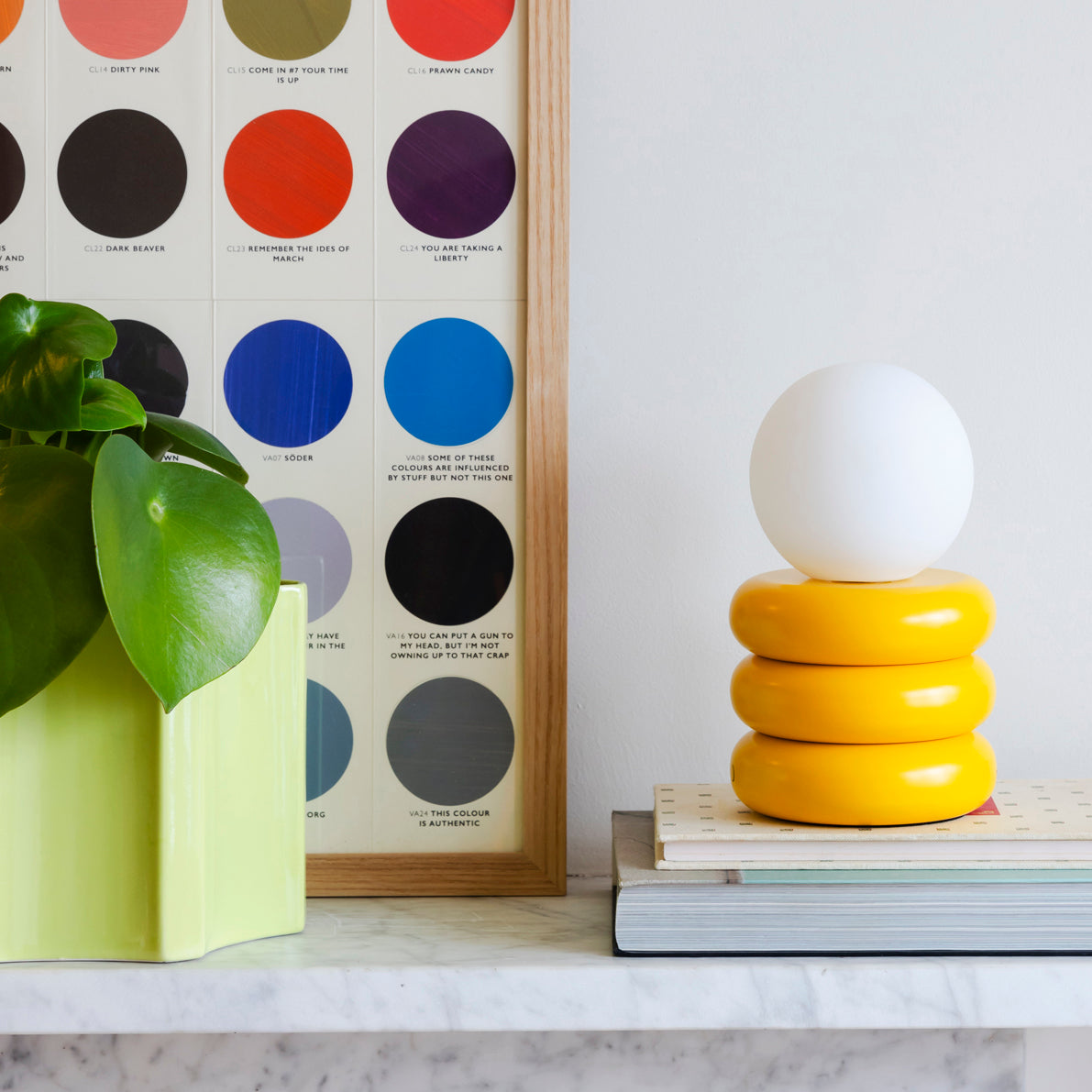 Yolk yellow tube cordless table lamp | Battery light | houseof.com