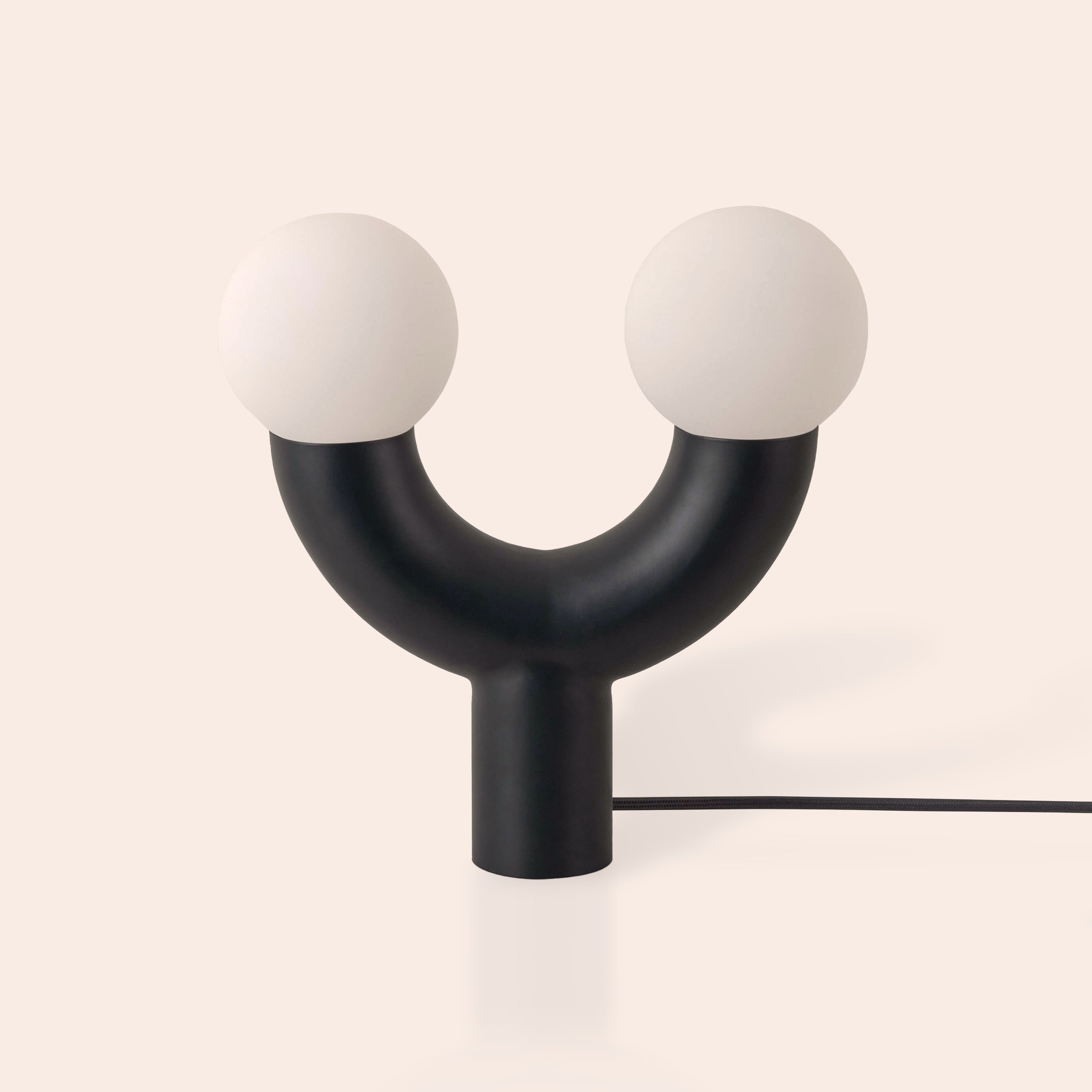 Charcoal grey tube table lamp | modern lighting | houseof.com