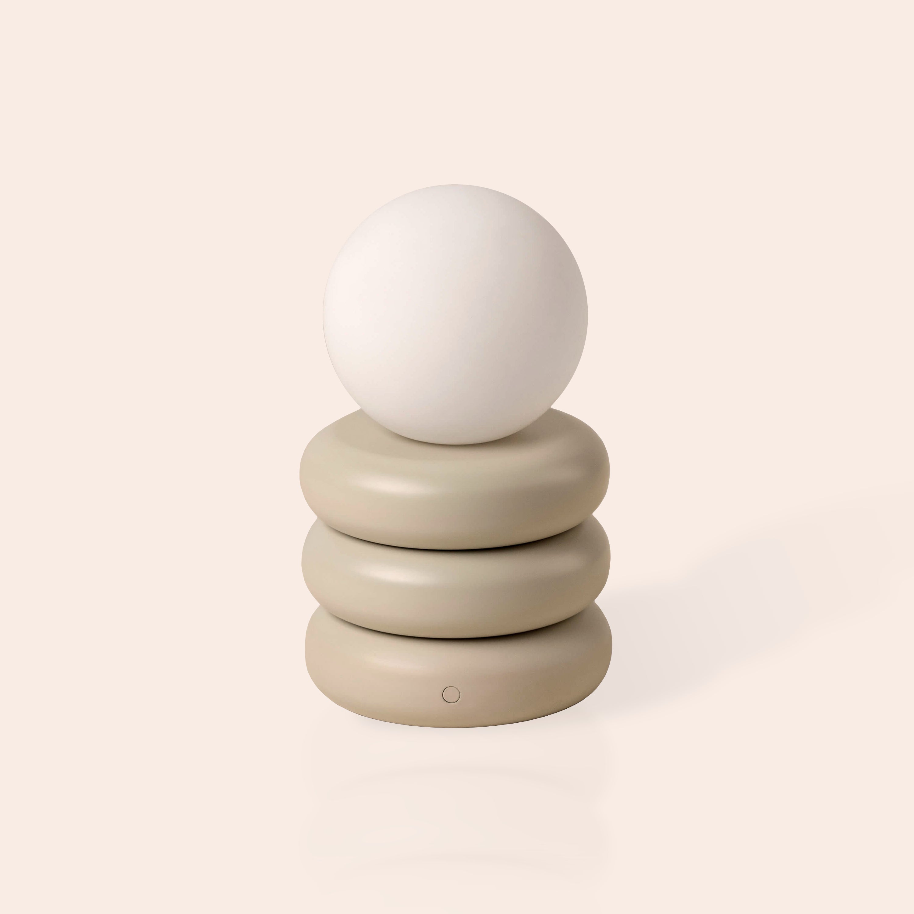 Sand grey tube cordless lamp | cordless lighting | houseof.com