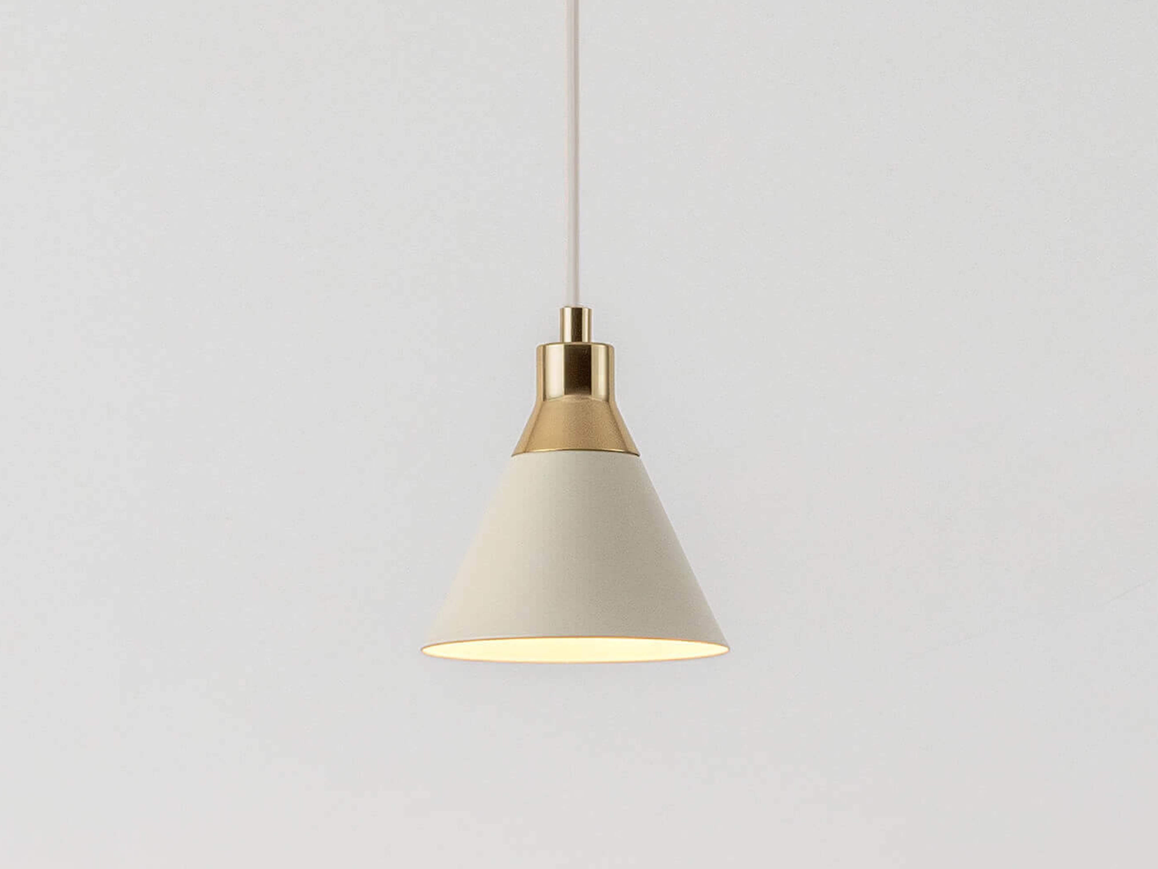 Sand grey cone pendant ceiling light | Minimalist lighting | houseof.com