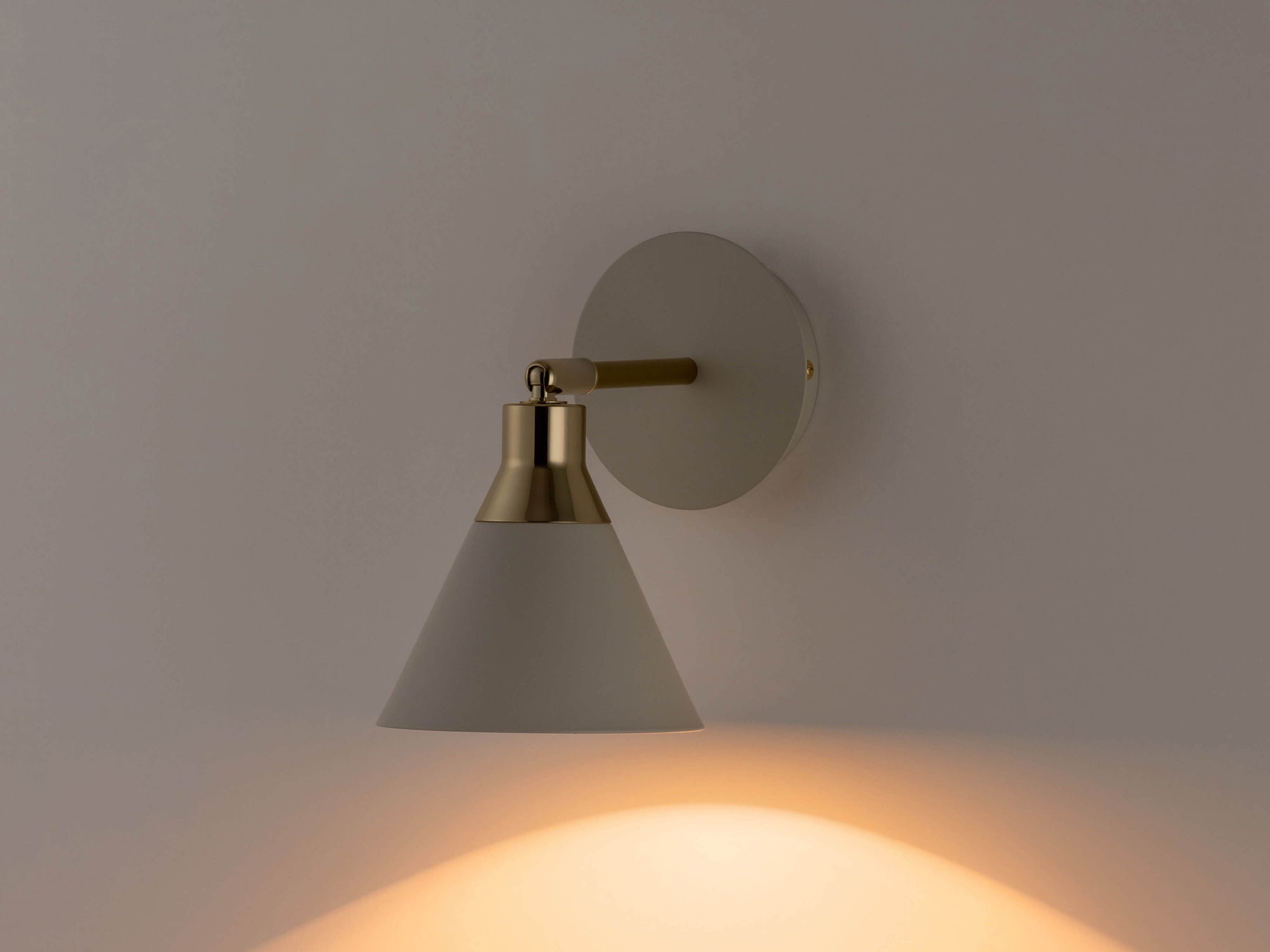Sand grey cone wall light | Modern wall lighting | houseof.com