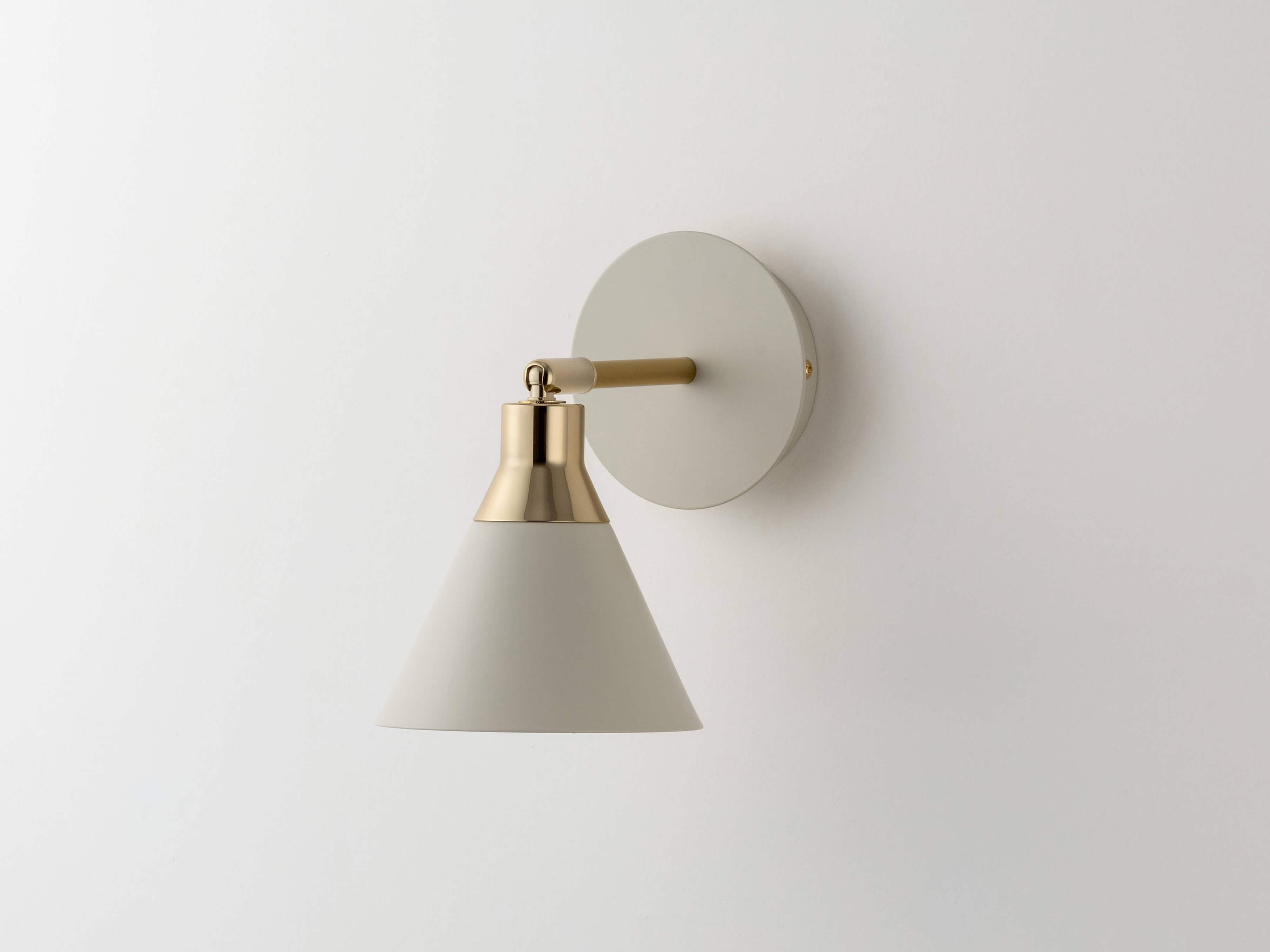 Sand grey cone wall light | Modern wall lighting | houseof.com