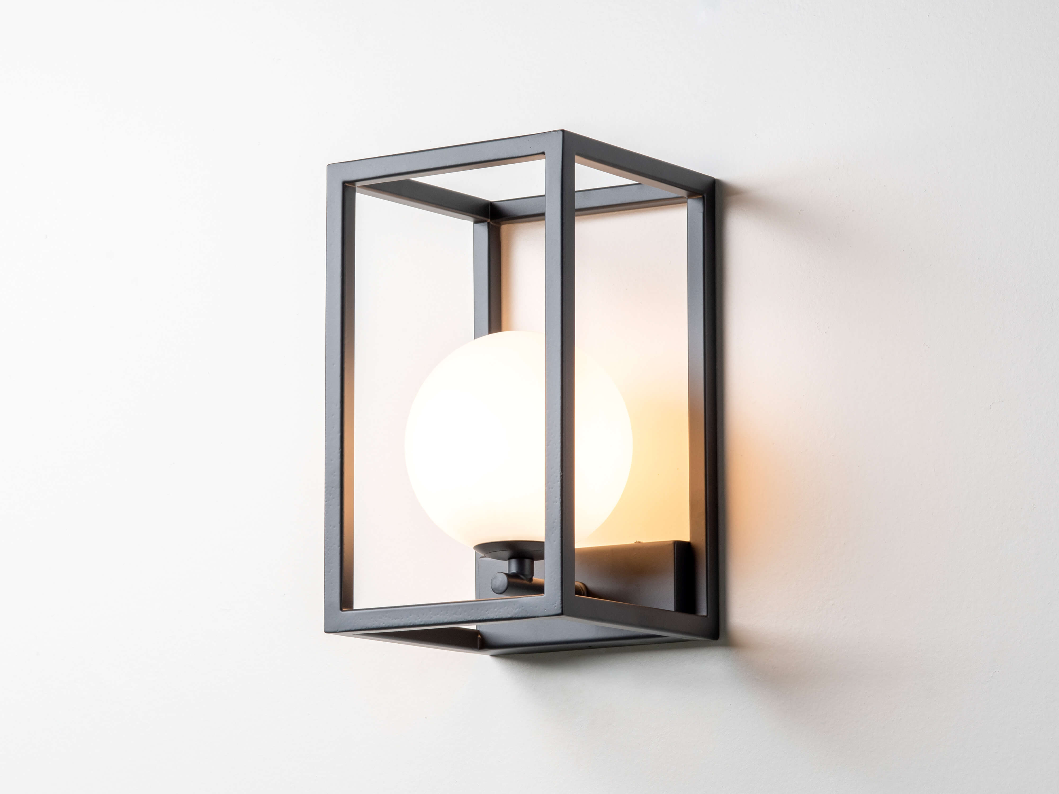 Charcoal grey lantern wall light | Classic outdoor lighting | houseof.com
