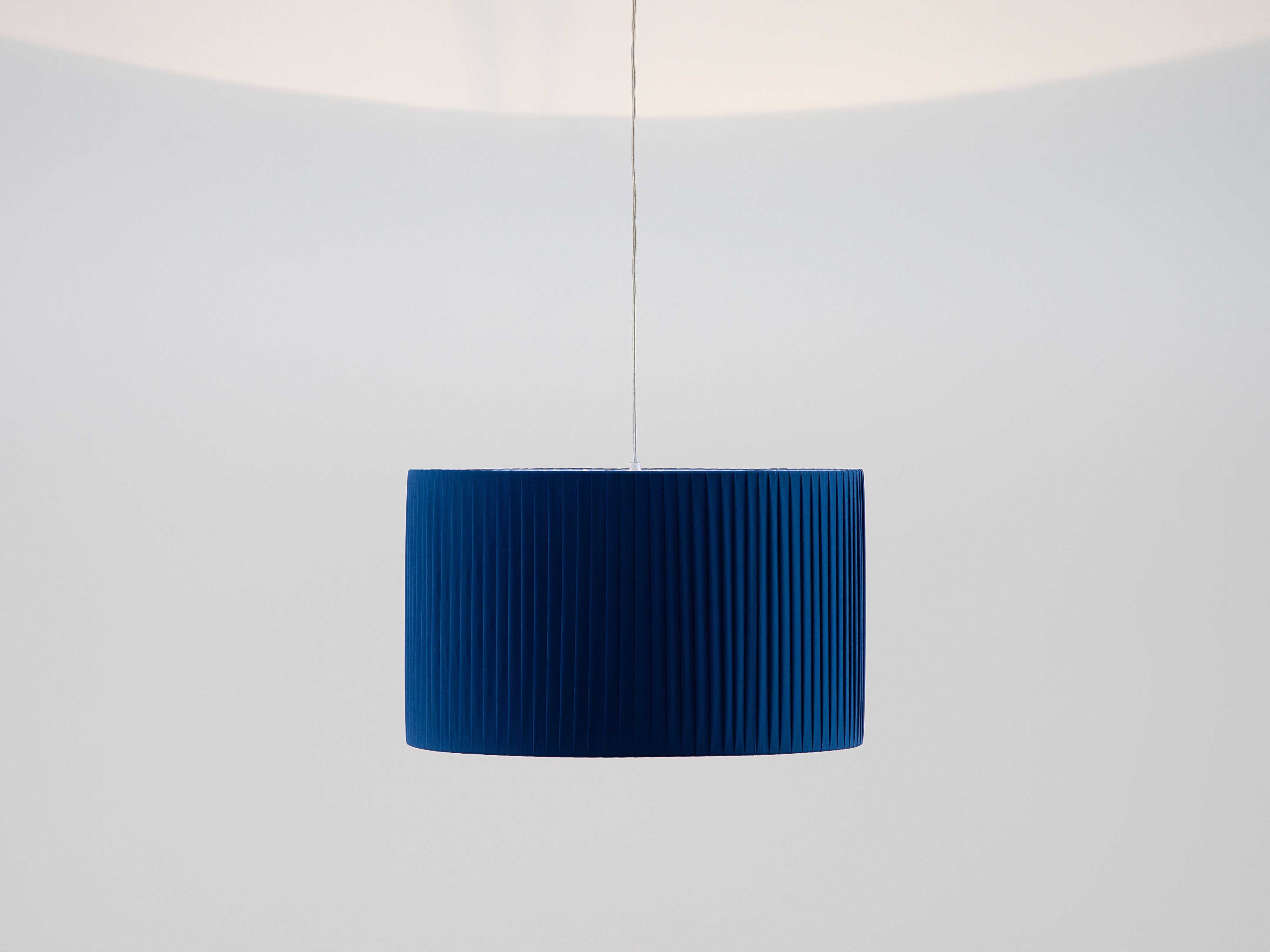 Blue large pleated shade | Modern Fabric Light Shades | houseof.com