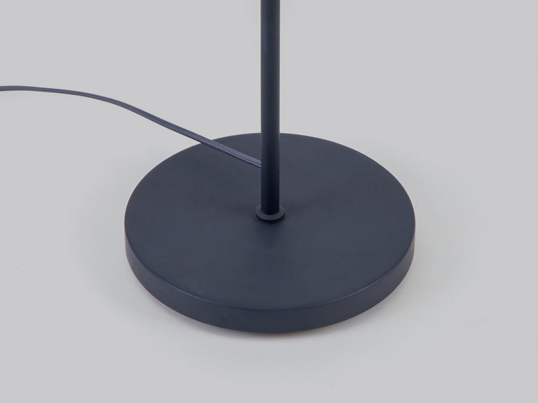 Charcoal grey opal disk floor lamp | Modern floor lights | houseof.com