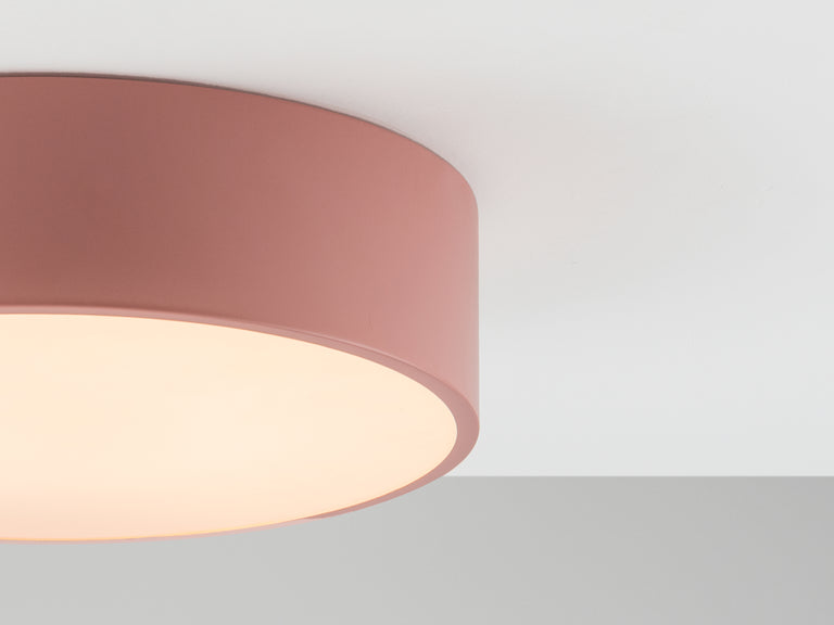 Pink diffuser flush light | Pink flush ceiling light | houseof.com