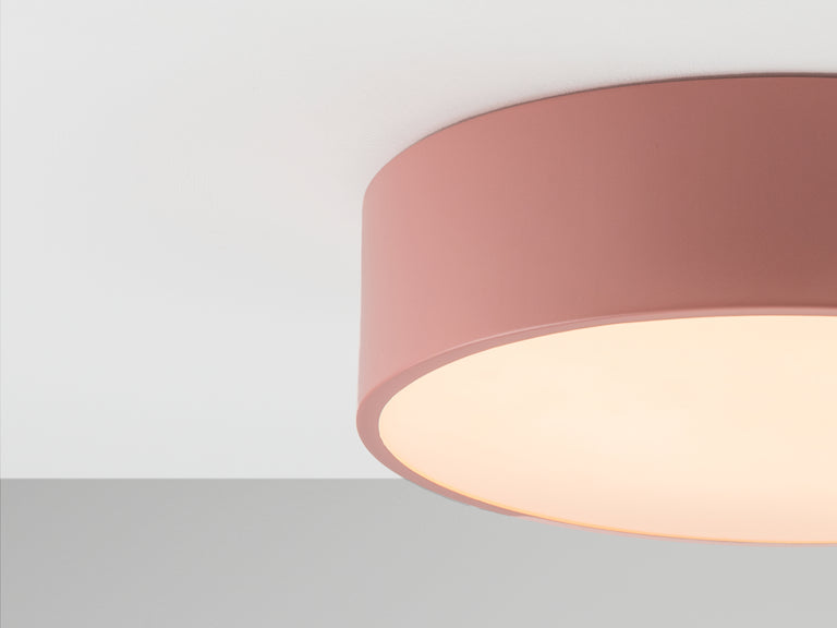 Pink diffuser flush light | Pink flush ceiling light | houseof.com