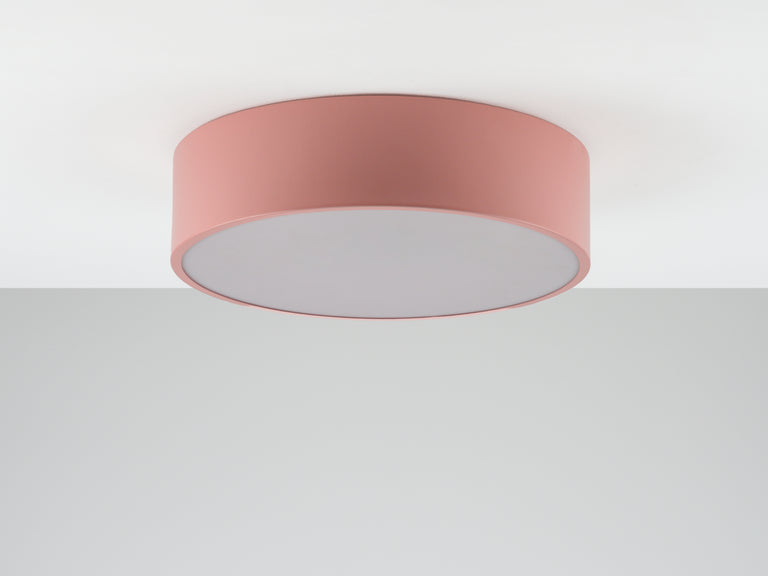 Pink diffuser flush light | Pink flush ceiling light | houseof.com