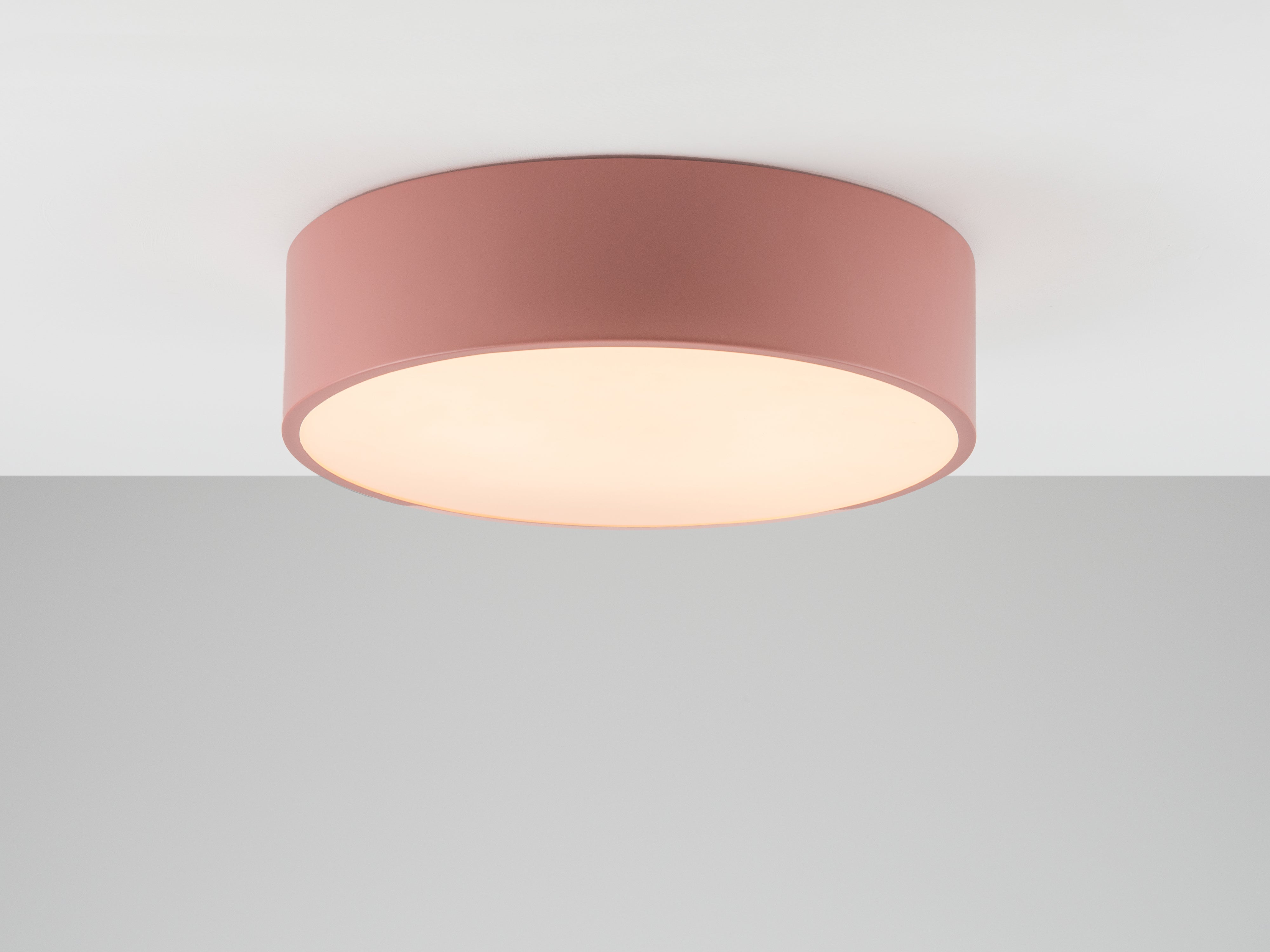 Pink diffuser flush light | Pink flush ceiling light | houseof.com